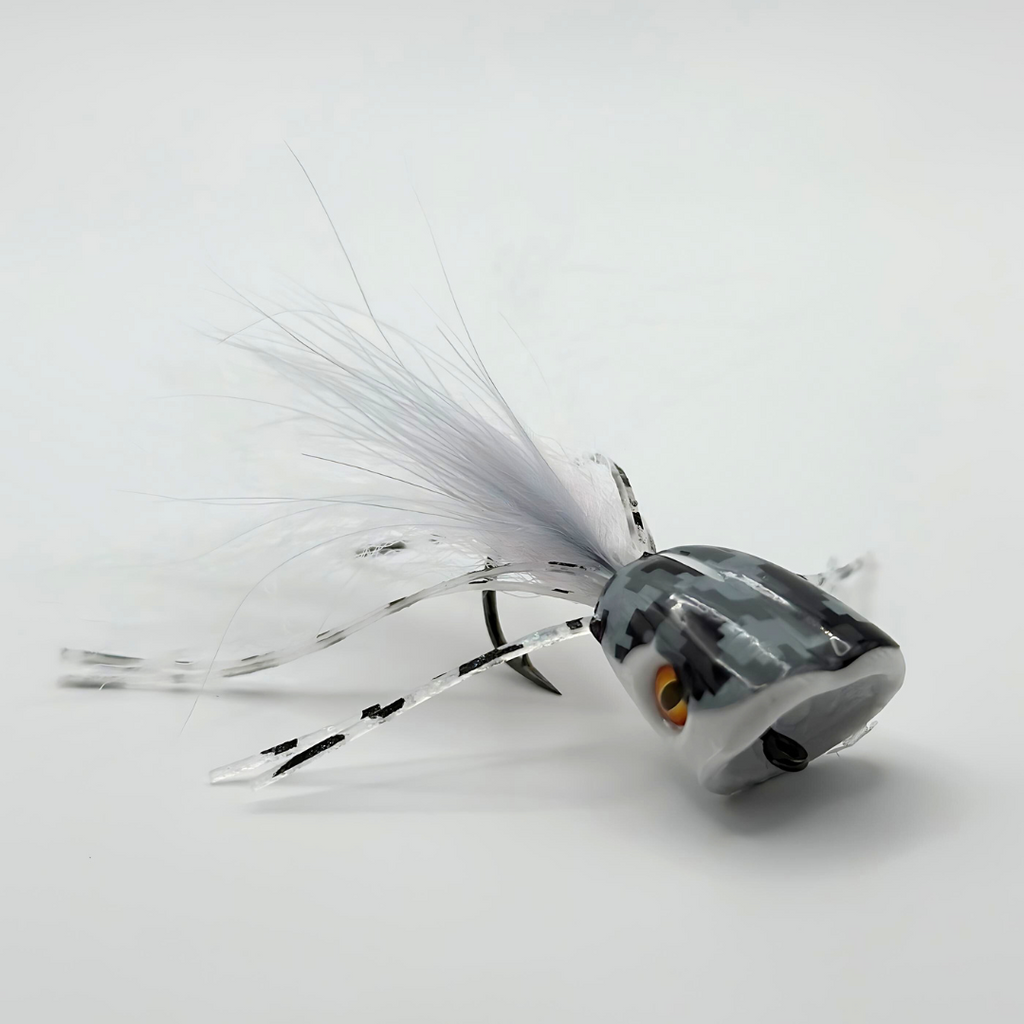 Surface Seducer® Double Barrel Camo Bass Bug popper - Flymen Fishing ...