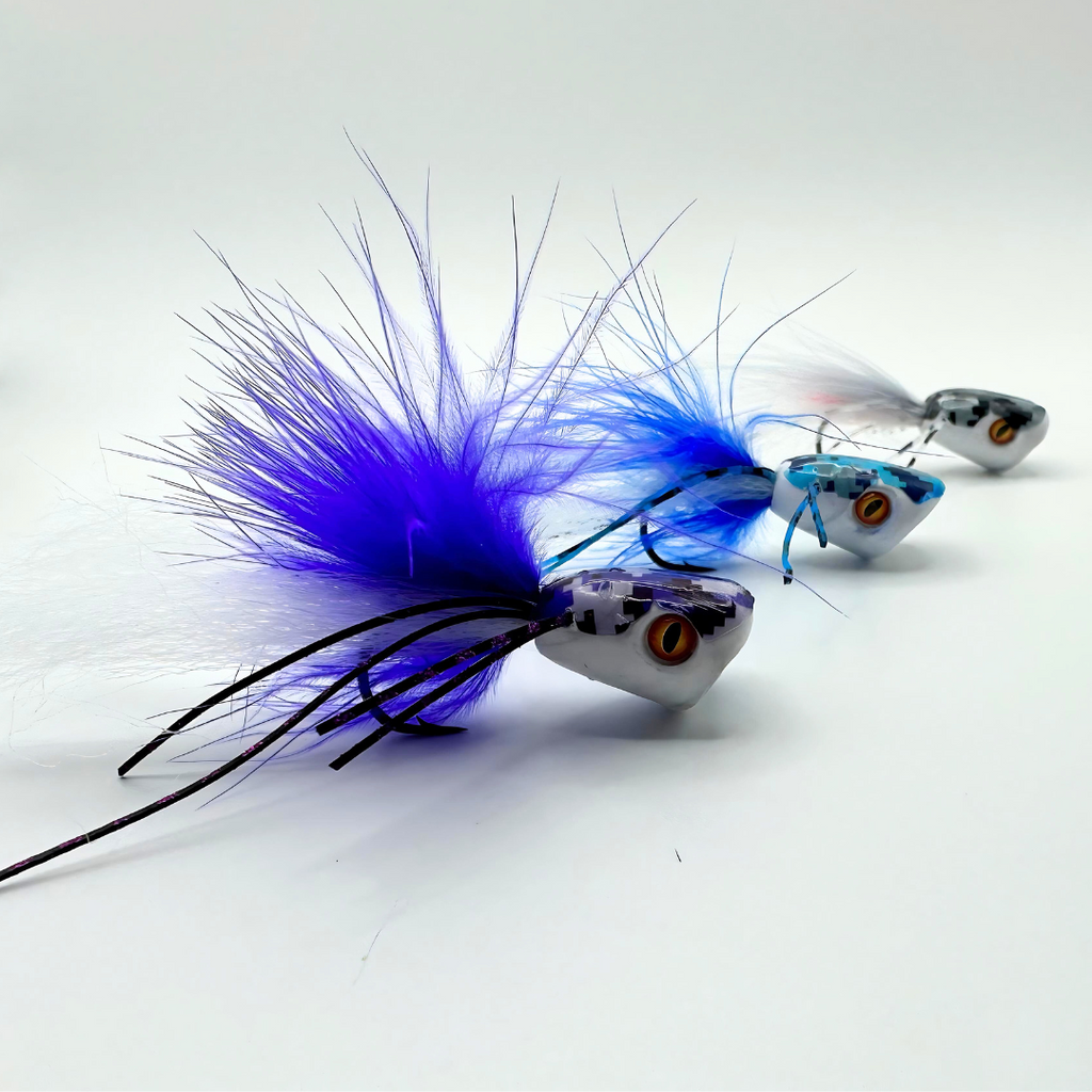 Surface Seducer® Double Barrel Camo Bass Bug popper - Flymen Fishing ...