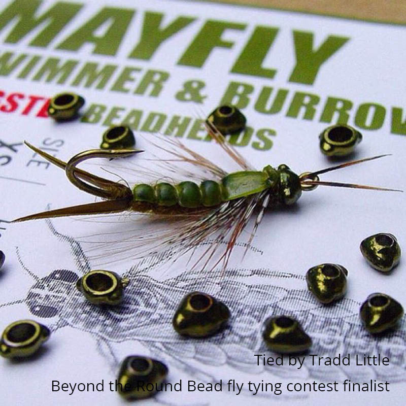 Nymph-Head® Evolution™ Mayfly Swimmer & Burrower tungsten beadheads - Flymen Fishing Company